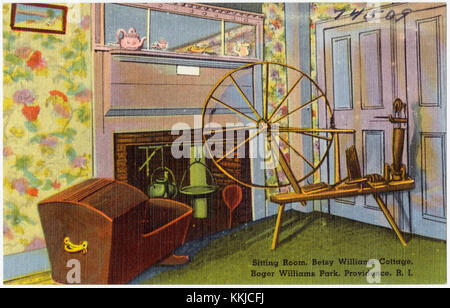 Sitting room, Betsy Williams Cottage, Roger Williams Park, Providence ...