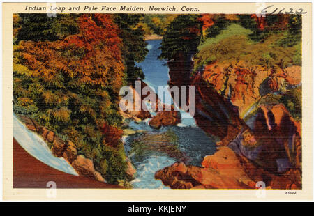 Indian Leap and Pale Face Maiden, Norwich, Conn. , Valleys, Waterfalls ...