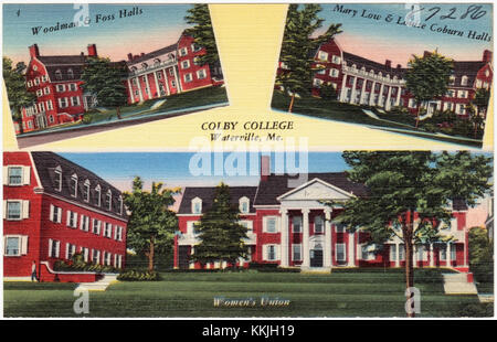 Colby College private liberal arts college in Waterville Maine Stock ...