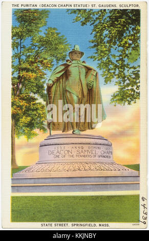 The sculpture 'The Puritan' by Augustus Saint Gaudens depicts Deacon ...