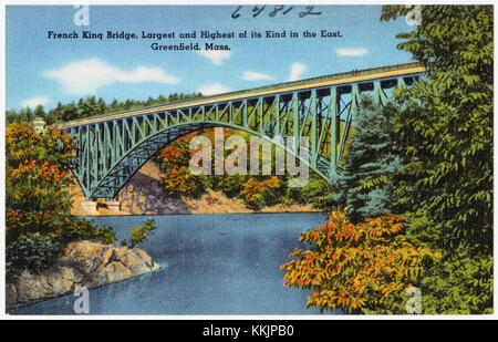 The French King Bridge spans the Connecticut River in Gill ...