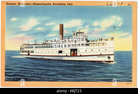 The 'Steamer Nantucket' was part of the Massachusetts Steamship Line ...