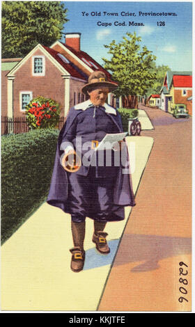 Ye Old Town Crier, Provincetown, Cape Cod, Mass. , Town criers, Tichnor ...