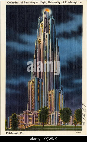Cathedral of Learning building at the University of Pittsburgh Stock ...