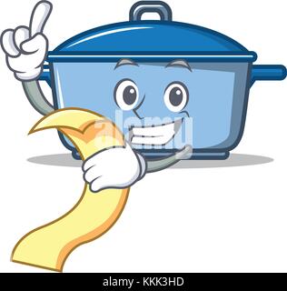 Chef with food steel pot mascot cartoon Stock Vector Image & Art - Alamy