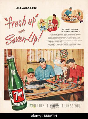 1948 U.S. Magazine 7 Up Advert Stock Photo - Alamy