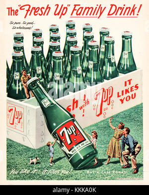 1949 U.S. Magazine 7 Up Advert Stock Photo - Alamy