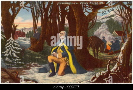 GEORGE WASHINGTON VALLEY FORGE PENNSYLVANIA Stock Photo - Alamy