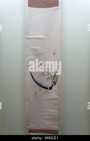 This artwork by Ito Seiu, displayed at the Edo-Tokyo Museum, depicts a ...