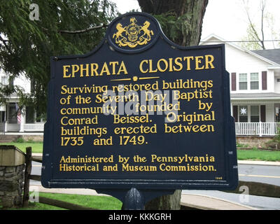 Ephrata Cloister, early religious community 1732, Lancaster County ...