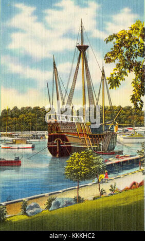 This historical image shows Christopher Columbus landing on Guanahani ...
