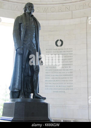 Inscription in the Jefferson Memorial in Washington DC of inalienable ...