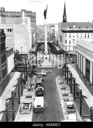 A 1972 photograph of the Hamilton Mall construction site, located in ...