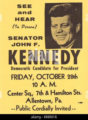 Kennedy election campaign poster Stock Photo - Alamy