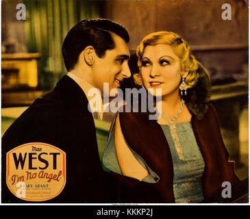 The lobby card for the 1933 film *I'm No Angel* features a key ...