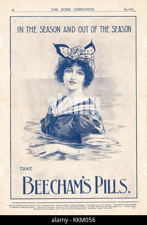 1912 UK Magazine Beechams Pills Advert Stock Photo - Alamy