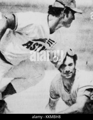 Former professional baseball player Tom Glavine looks on during batting ...
