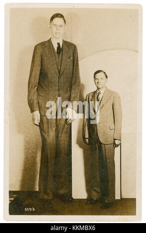 Robert Wadlow. Portrait of the the tallest person in recorded history, Robert Pershing Wadlow ...