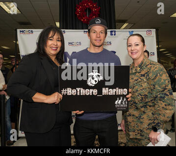 Ms. Lisa Laporte, left, suicide prevention specialist, and U.S. Marine ...