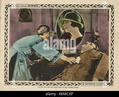 A lobby card for the film 'Gimme,' a promotional piece used in theaters ...