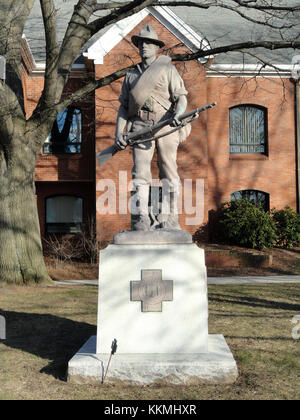 The Spanish War Memorial in Stoneham, Massachusetts, honors the ...