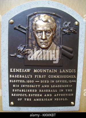 Kenesaw Mountain Landis, the first Commissioner of Major League ...