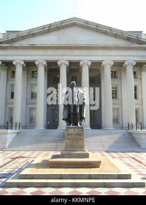 The statue of Albert Gallatin, an American politician, diplomat, and ...