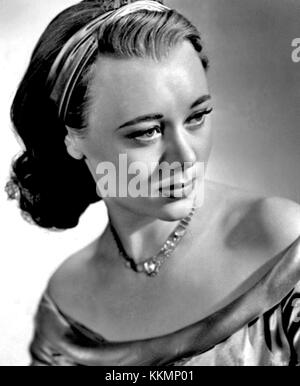 A portrait of actress Glynis Johns in 'Encore' (1951), specifically in ...