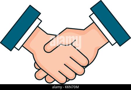 hands done deal isolated icon vector illustration design Stock Vector ...