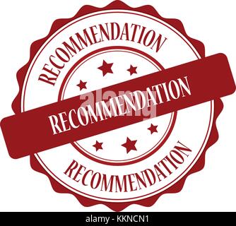 recommendation stamp. sign. seal Stock Vector Image & Art - Alamy