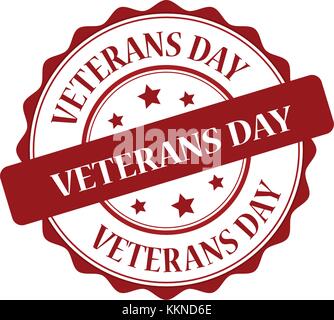 veterans day stamp. veterans day sign. round grunge label Stock Vector ...