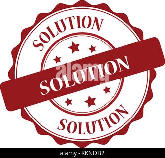 solution stamp. sign. seal Stock Vector Image & Art - Alamy