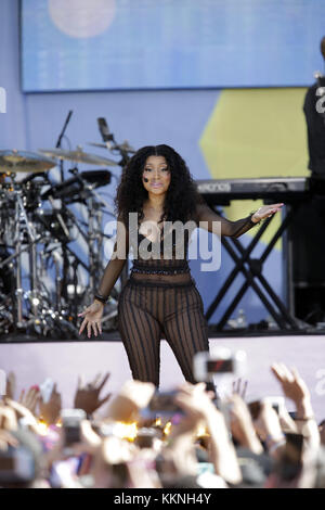 Nicki Minaj performs on ABC's 'Good Morning America' as part of their ...