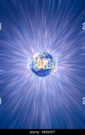 Planet Earth in expanding universe Stock Photo - Alamy