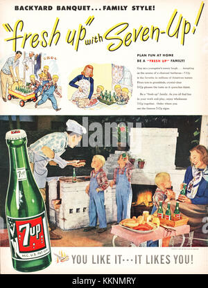 1948 U.S. Magazine 7 Up Advert Stock Photo - Alamy
