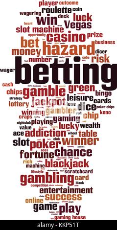 Betting word cloud concept. Vector illustration Stock Vector Image ...