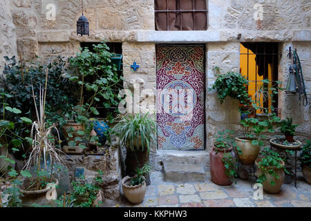 Old Armenian courtyard house in the old quarter of Diyarbakir ...