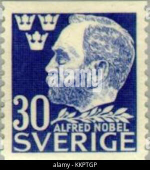 Swedish inventor of dynamite, Alfred Nobel (1833–1896), circa 1883 ...