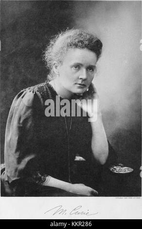 This portrait of Marie Curie, the renowned physicist and chemist ...