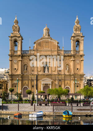 Facade of a church, Msida Parish Church, Msida, Malta Stock Photo - Alamy