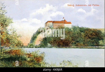A vintage postcard depicting Borl Castle in Slovenia from 1918 ...