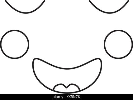 happy relaxed bliss face emoji icon image Stock Vector Image & Art - Alamy