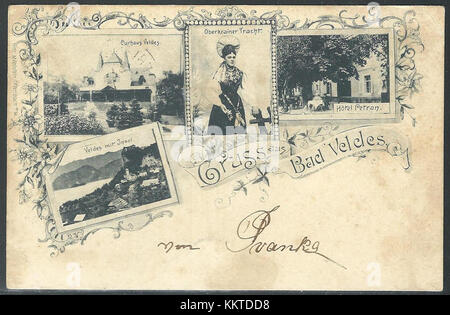 This 1897 postcard of Bled, Slovenia, captures the iconic views of Bled ...