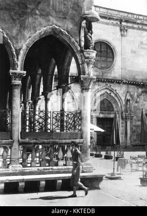 This postcard depicts the Loggia in Koper, Slovenia, an example of ...