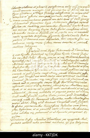 An ancient manuscript featuring intricate script and a central red ...