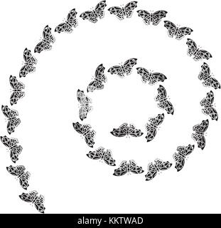 butterflies spiral insect bug icon image Stock Vector Image & Art - Alamy
