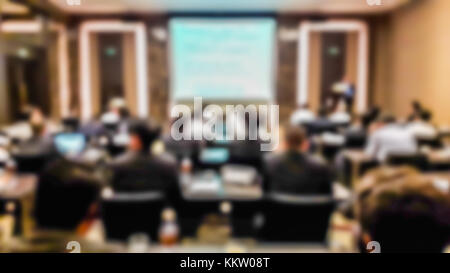 blur background, seminar event room with bokeh light background ...