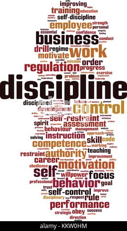 Discipline word cloud concept. Vector illustration Stock Vector Image ...