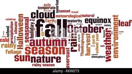Fall word cloud concept. Vector illustration Stock Vector Image & Art ...
