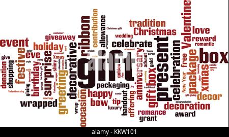 Gift word cloud concept. Vector illustration Stock Vector Image & Art ...